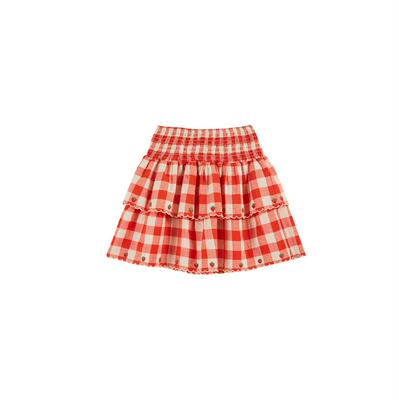 EMILE  IDA 女童 SS26 半身裙 GONNA BRODEE CARREAU 童装