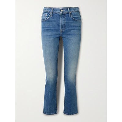 Mother Denim 女士 SS26 牛仔长裤 Insider 短款高腰喇叭牛仔裤