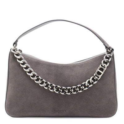 TWINSET 女士 FW25 手提包 MELANGE BAGS 灰色意大利官网直邮进口