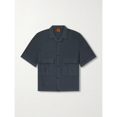 Barena Venezia 男士 SS26 衬衫 Camp-Collar 棉质府绸衬衫