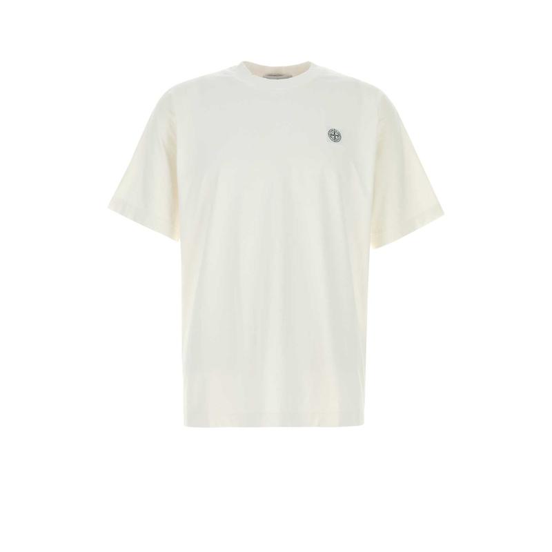 Stone Island 石头岛 男士 T恤 Stone Island 徽标贴饰圆领 T 恤