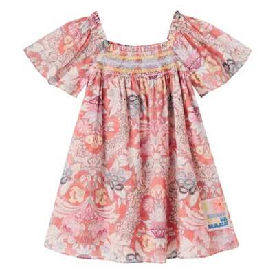 Zimmermann 兹默曼 女童 连衣裙 花朵抽褶棉质童装