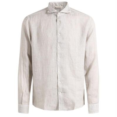 Gran Sasso 格兰·萨索 男士 SS26 衬衫 Gran Sasso 标志贴片长袖