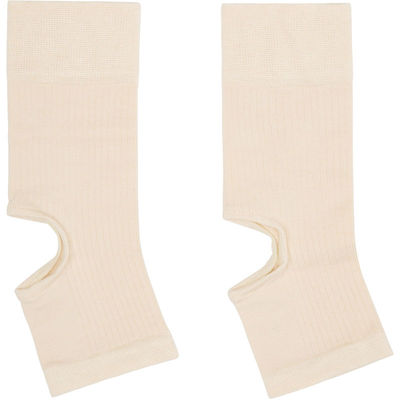 Lemaire 勒梅尔 女士 SS26 袜子 驼色 Cut-Out Rib Gaiter 短筒袜