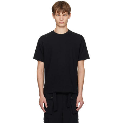 AURALEE 男士 T恤 黑色 Seamless Crew Neck