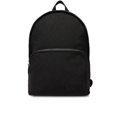 Hugo Boss 雨果博斯 男士 SS26 双肩包 POLYAMIDE CATCH 黑色背包