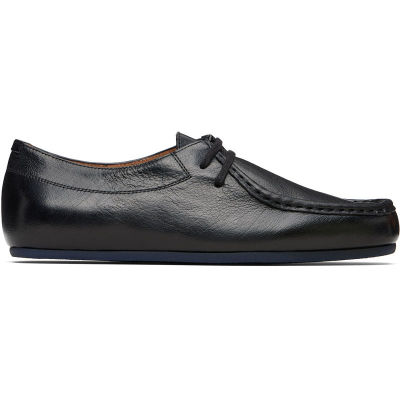 Jil Sander 吉尔·桑达 男士 休闲皮鞋 黑色 Hood Lace-Up 德比鞋