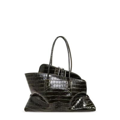 The Attico 女士 SS26 托特包 Attico La Passeggiata 壓花中號包