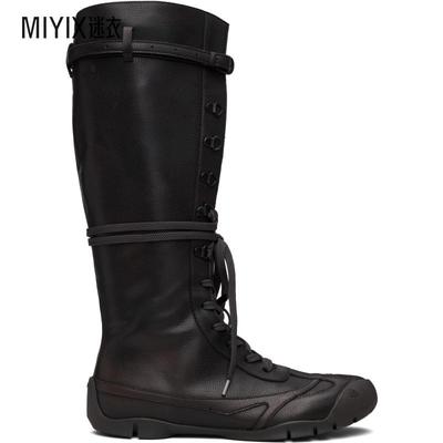 untitlab® 男款黑色 Swift Trek Vintage Racing 高筒靴 迷衣时尚