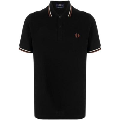 Fred Perry 男士POLO衫 and Polos T恤黑色POLO衫