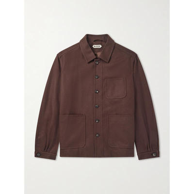 Bode 男士 SS26 夹克 Franck 羊毛/斜纹布