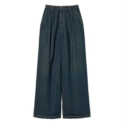 TWINSET 女士 FW25 牛仔长裤 宽松褶裥牛仔裤