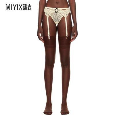 Fleur Du Mal 女款黄色 Bianca Lace 吊袜带 迷衣时尚