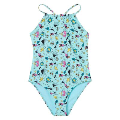 Vilebrequin 女童 SS26 连体泳衣 marine-inspired 女孩印花童装