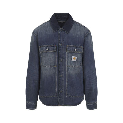 Carhartt WIP 卡哈特 男士 FW26 夹克 OAKLAND 蓝色深海蓝衬衫式