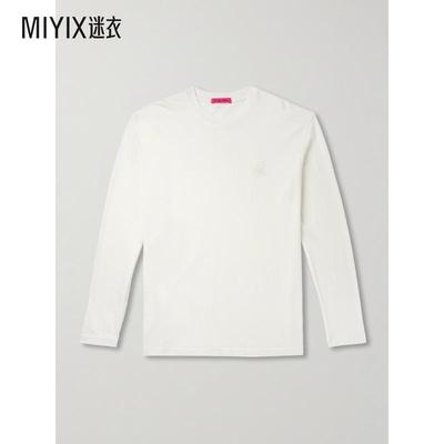 【秋冬新品】The Elder Statesman 男款棉质羊绒混纺T恤 迷衣时尚