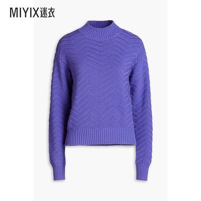 Autumn Cashmere  女 棉质高领毛衣 迷衣时尚