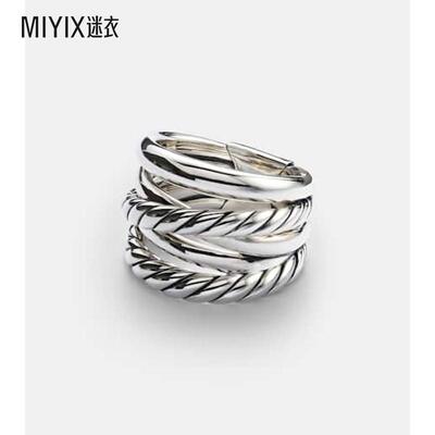 David Yurman 女款Crossover® 纯银戒指 迷衣时尚