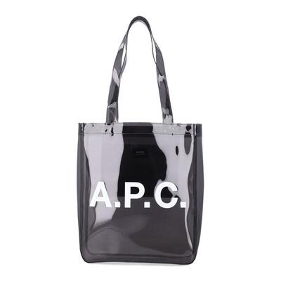 A.P.C. 中性（成人） SS26 托特包 APC Lou 標誌印花手提包