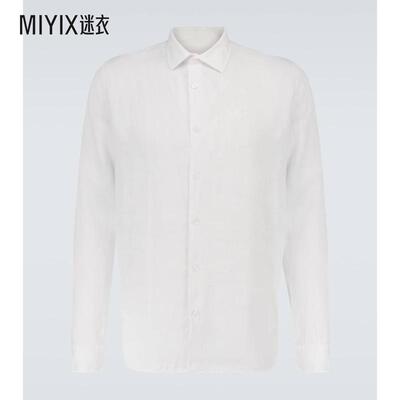 Orlebar Brown 男 Giles 亚麻长袖衬衫 迷衣时尚