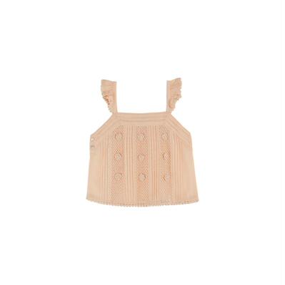 EMILE  IDA 女童 SS26 上衣 CON DETTAGLI 钩花童装