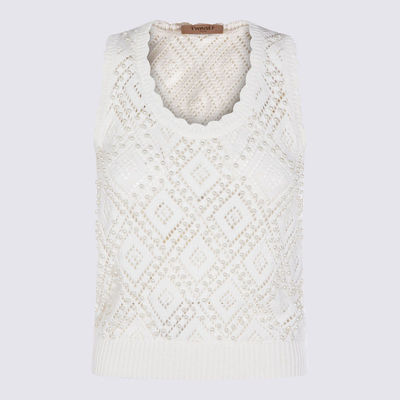 TWINSET 女士 SS26 上衣 白色棉质