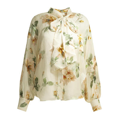 Zimmermann 兹默曼 女士 SS26 衬衫 Carousel 刺绣粘胶纤维混纺