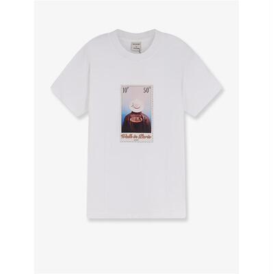 WALK IN PARIS 男士 T恤 'Leather jacket' on front 棉质印花