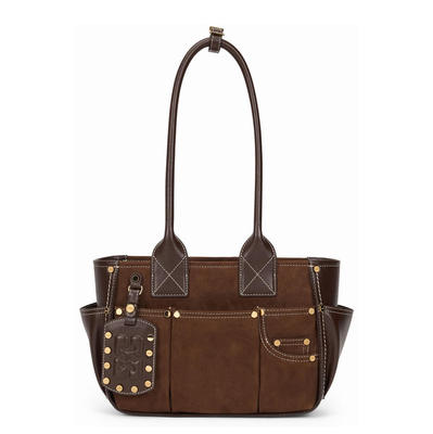 Ganni 甘尼 女士 SS26 手提包 小号绒面革花朵包包