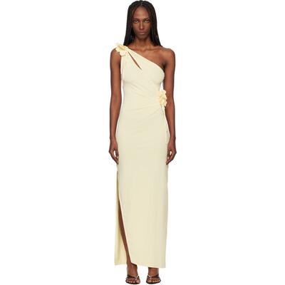 Coperni 女士 中长连衣裙 黄色 Asymmetric Flower 连衣裙