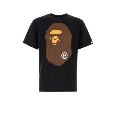 A Bathing Ape 猿人头 男士 FW26 T恤 Ape Head 黑色棉质大号