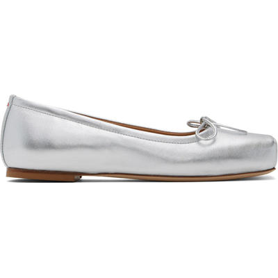 Aeyde 女士 芭蕾鞋 银色 Gabriella Leather 芭蕾鞋