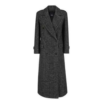 LEPLAIN 女士 FW26 大衣 closure 黑色宽松款双排扣布织(for)