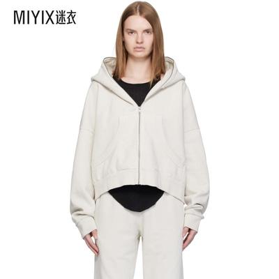 Entire Studios 女款灰白色 Eternal Zip 连帽衫 迷衣时尚