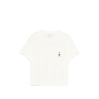 Maison Kitsuné 女士 SS26 T恤 灰白色 Dressed Fox Baby
