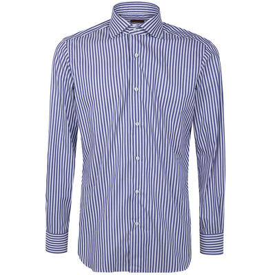 BARBA Napoli 男士 SS26 衬衫 经典款府绸条纹