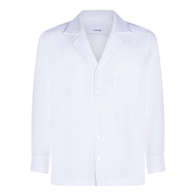 Lardini 男士 SS26 衬衫 白色亚麻