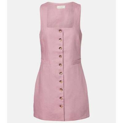 Faithfull the Brand 女士 短款连衣裙 Jaques 亚麻迷你连衣裙