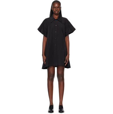 Y-3 女士 中长连衣裙 黑色 Short Sleeve Utility 衬衫
