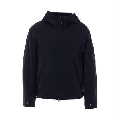 C.P. Company 男士 SS26 夹克 黑色 Twill Hooded Lens