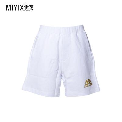 DSquared2D2次方 男款Dsquared2 標誌印花鬆緊皮帶短褲 迷衣时尚