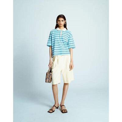 Topshop 女士 短裤 亚麻长款中性