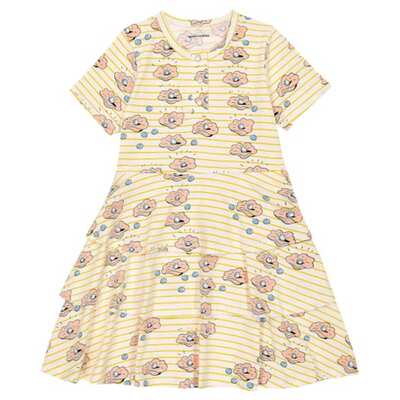 Mini Rodini 女童 连衣裙 Seashell 棉质童装