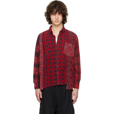 Needles 男士 衬衫 红色 Flannel 7 Cuts