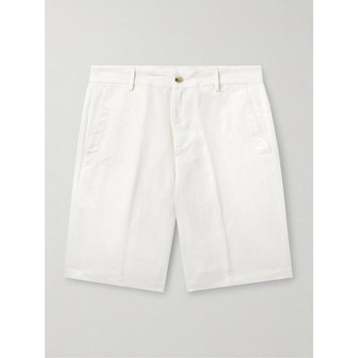 Canali 男士秋冬新品 短裤 亚麻真丝混纺短裤