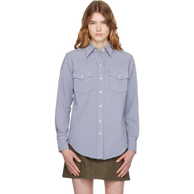 A.P.C. 女士 衬衫 蓝色 Western