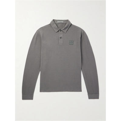 Stone Island 石头岛 男士 POLO衫 GHOST Logo-Appliquéd 棉针织