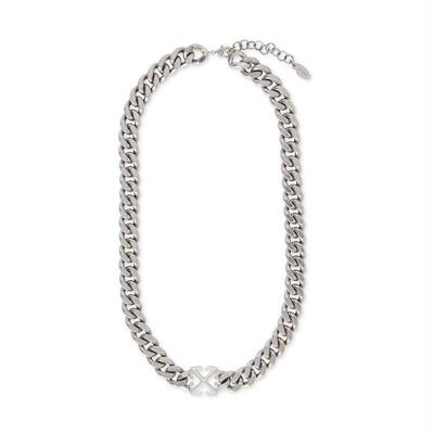 Off-White 男士 SS25 项链/吊坠 银色 Arrow Chain 项链