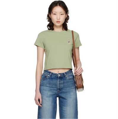 Maison Kitsuné 女士 T恤 绿色 Dressed Fox Baby