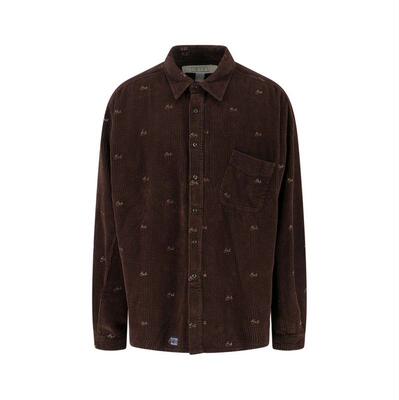 ERL 男士 FW25 衬衫 刺绣灯芯绒